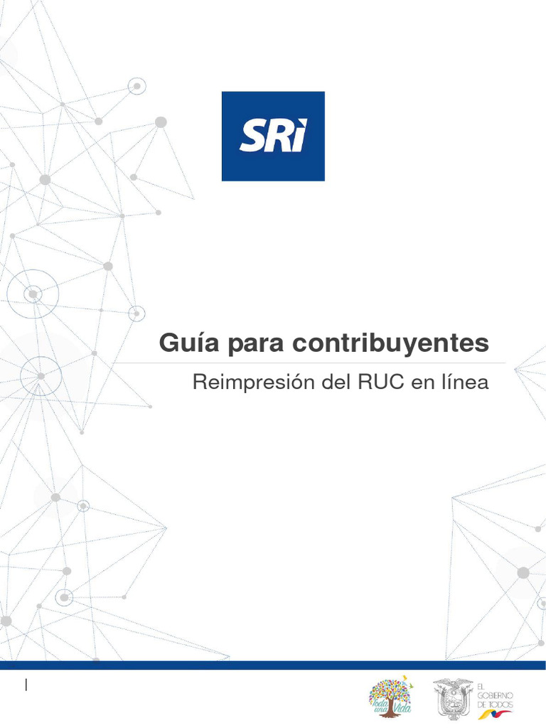 Guía para El Contribuyente - Reimpresión de RUC en Línea | PDF | Código QR | Ciencias de la ...