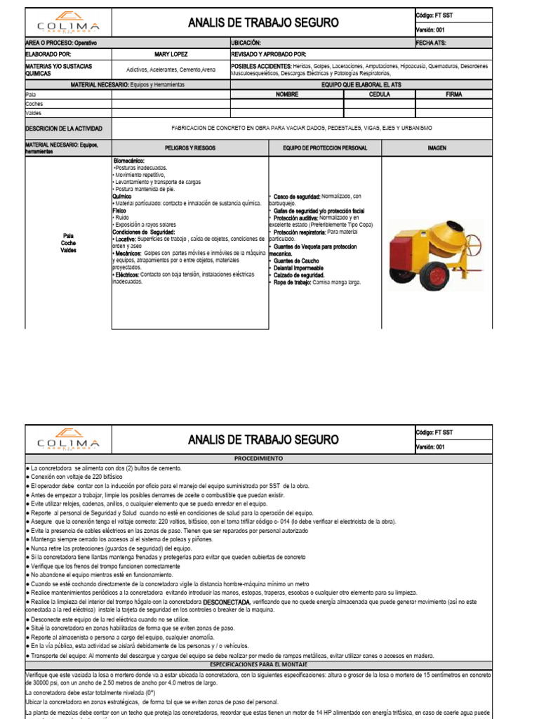 Ats - Concretadora Tipo Trompo | PDF | Hormigón