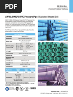 C900 PVC Pipe Specifications & Dimensions | PDF | Pipe (Fluid ...