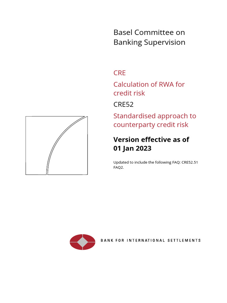 SA-CCR Guidelines for Credit Risk | PDF | Derivative (Finance) | Greeks ...