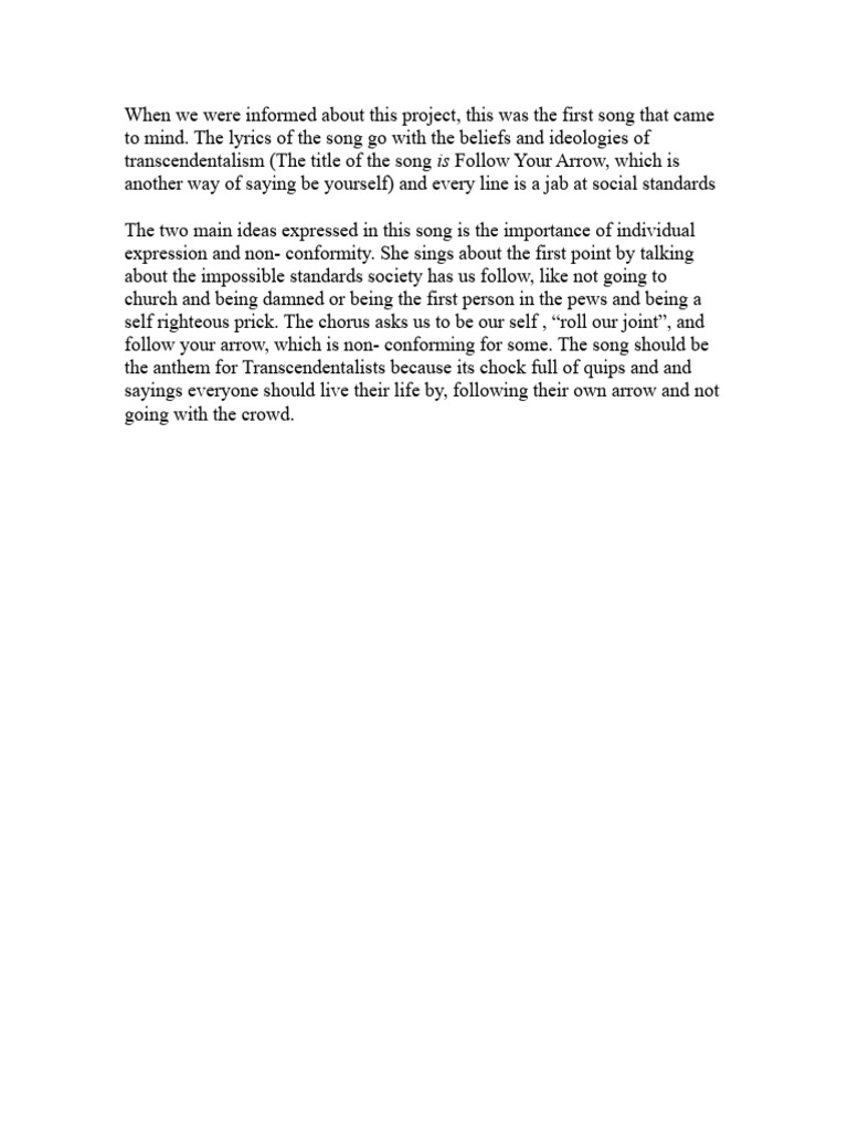 Follow Your Arrow Pdf