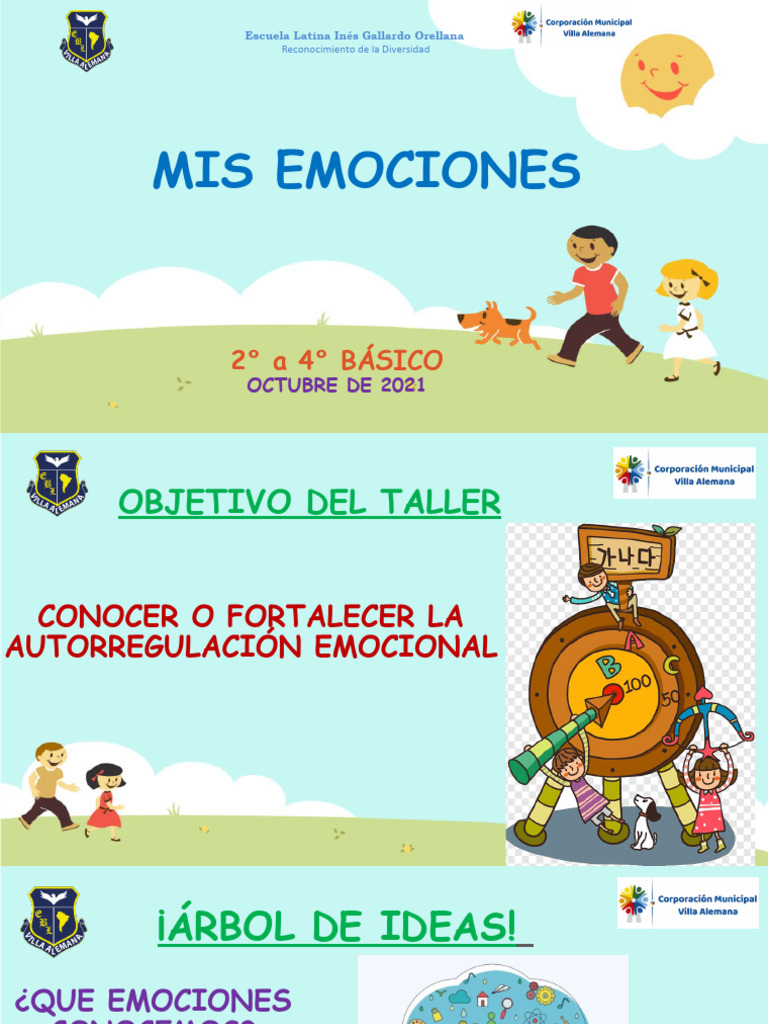 1er Taller Mis Emociones Autorregulación 2° A 4° Básico | PDF