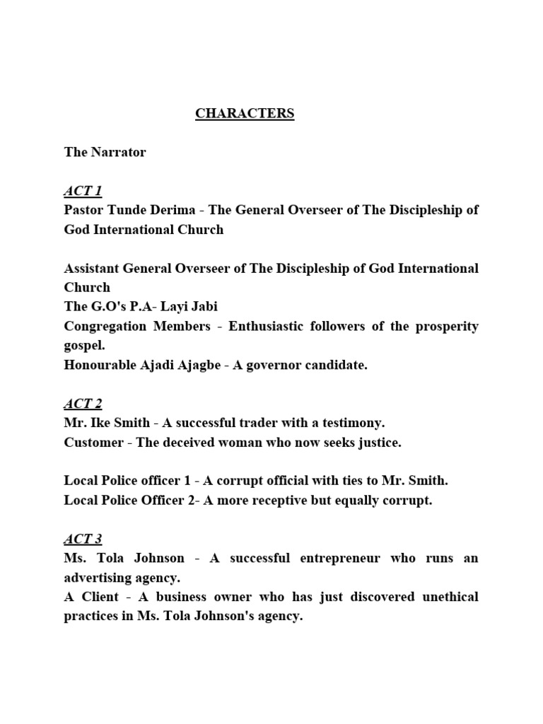 Tola Johnson: Corruption in Business | PDF | Employment | Prices