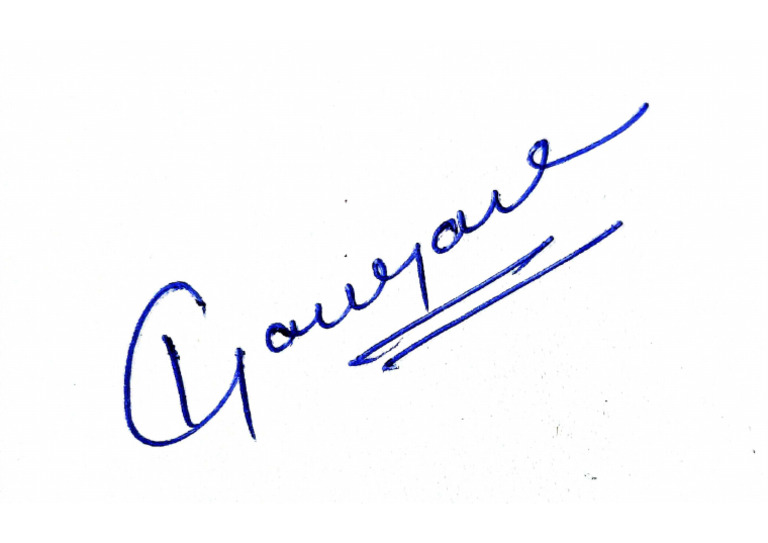 Gaurav Signature | PDF