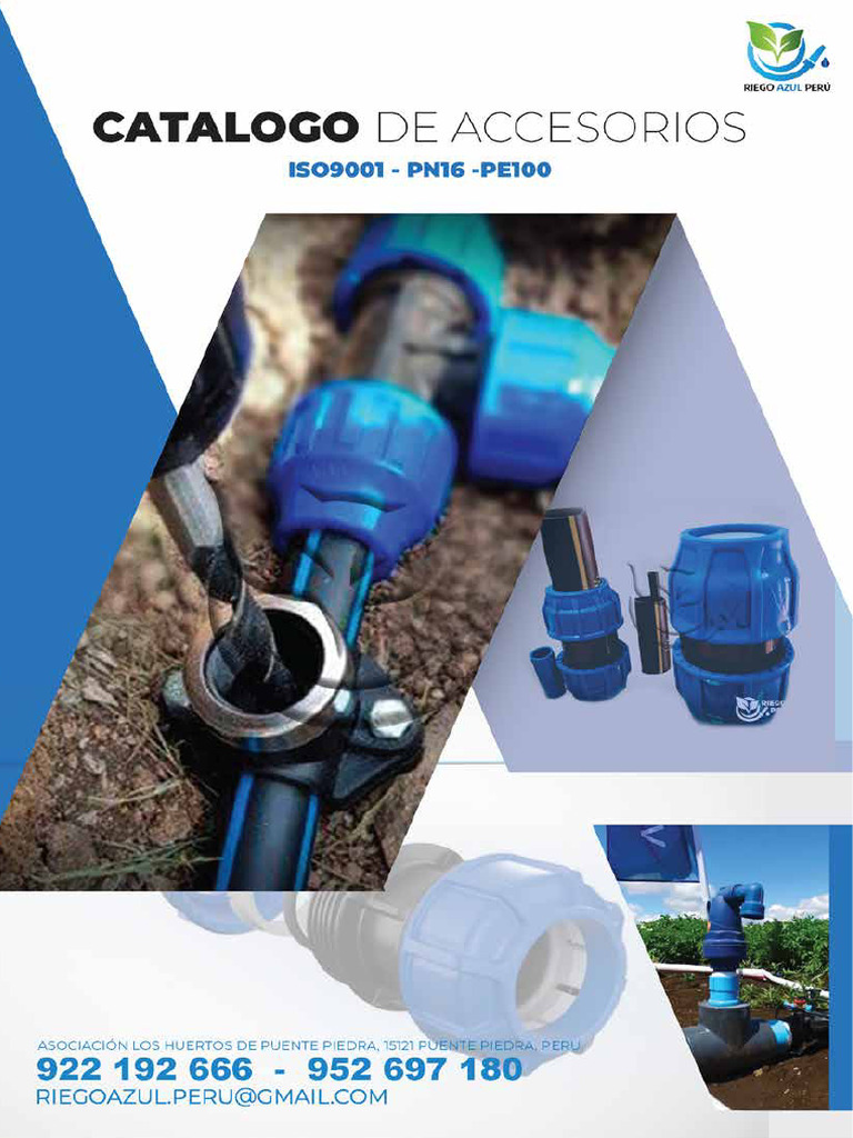 Productos de Riego y Conexiones PE100 | PDF