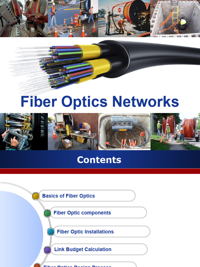 Fiber Optics Basics and Components | PDF | Optical Fiber | Dispersion (Optics)
