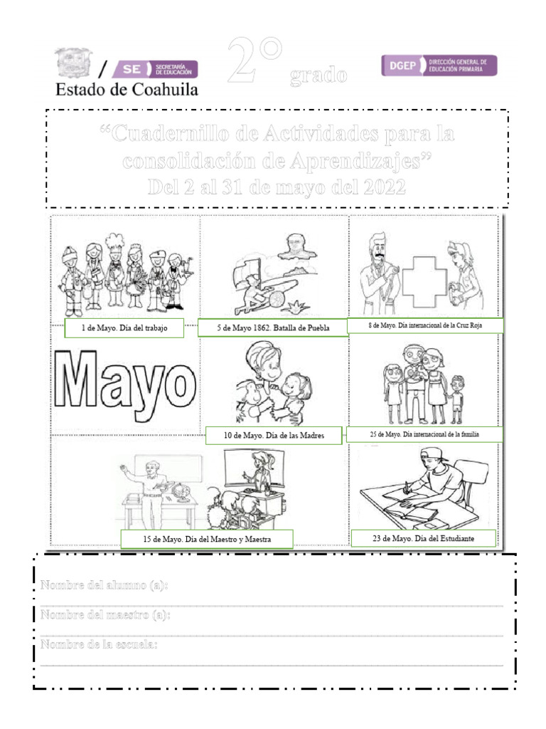 Actividades de Aprendizaje para 2° Grado | PDF