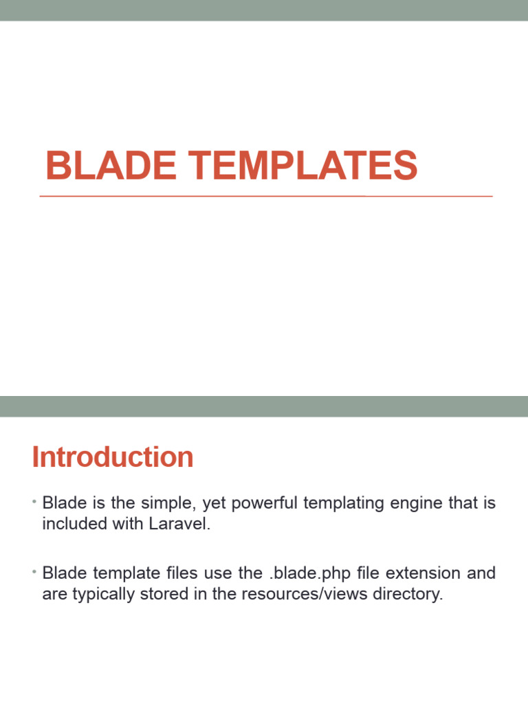Blade Templates | PDF | Php | Control Flow
