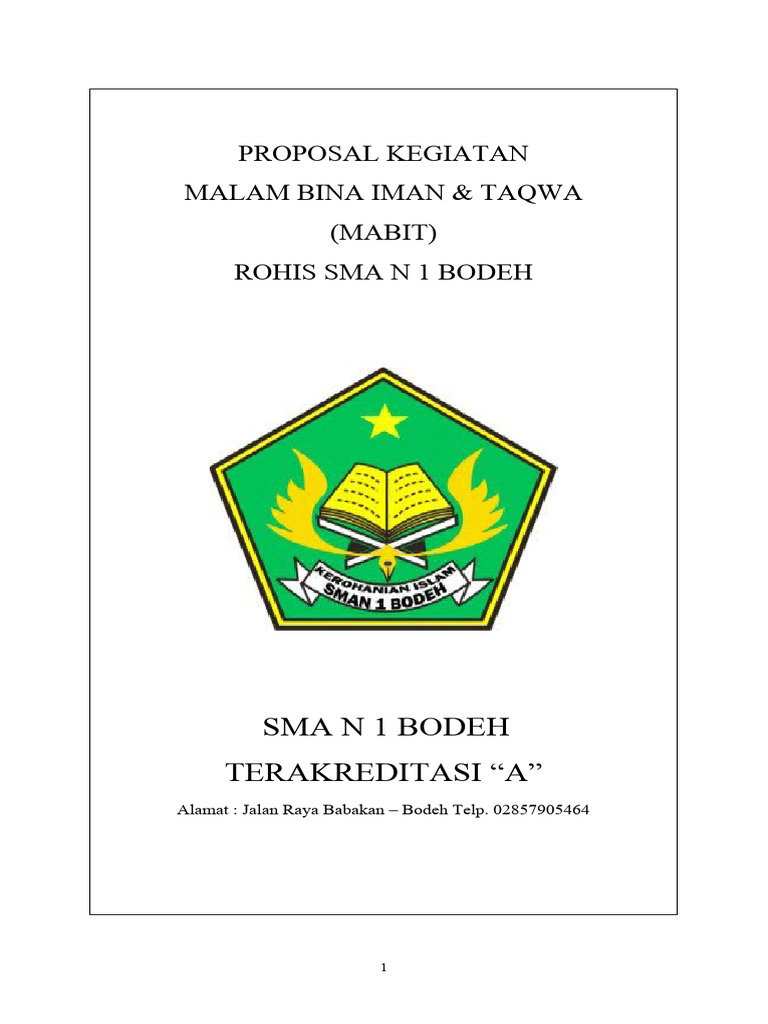 Proposal Kegiatan Mabit 2023 | PDF