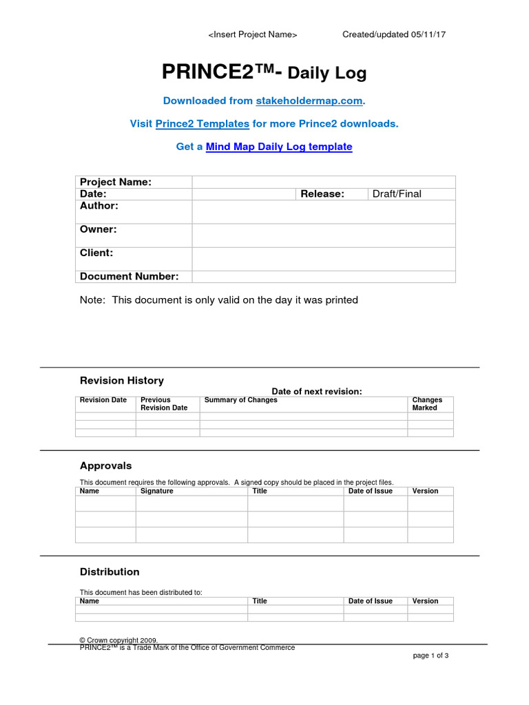 Daily Log | PDF | Trademark | Copyright
