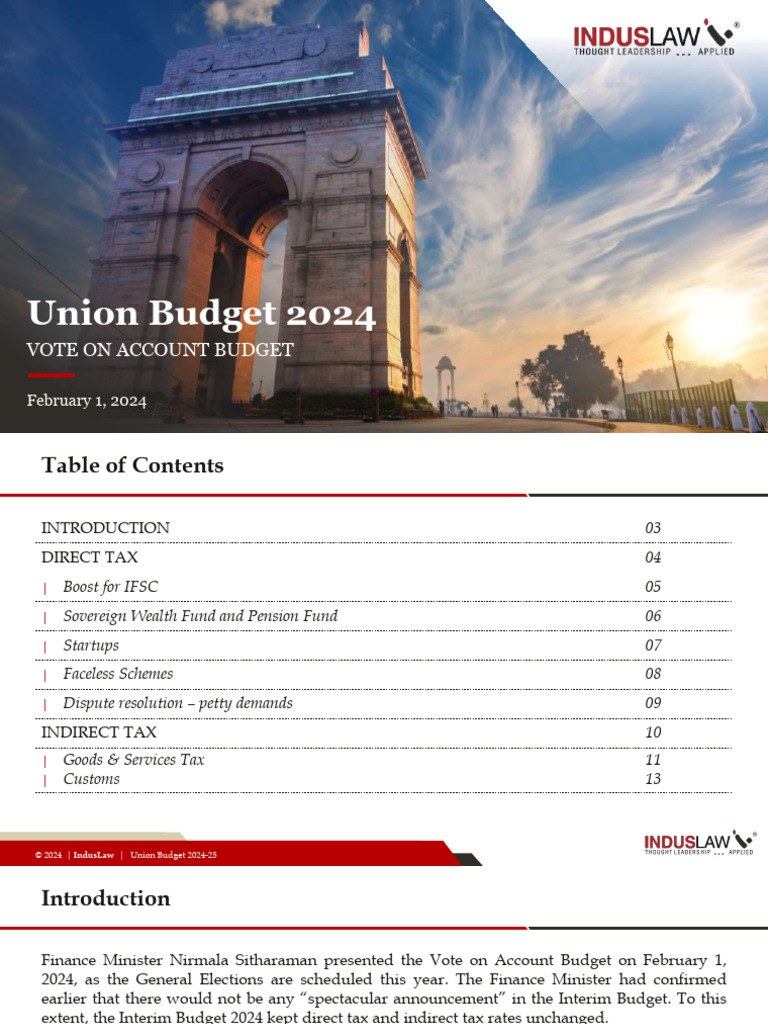 Union Budget | PDF | Taxes | Direct Tax