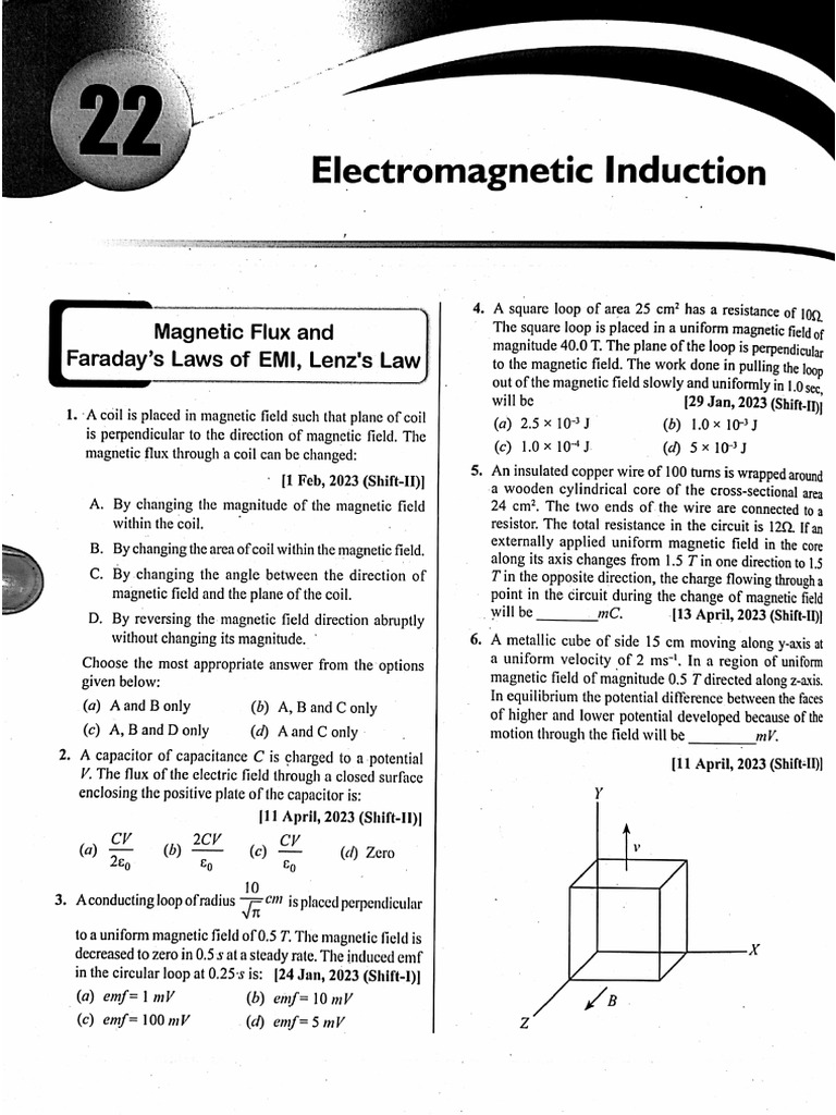 Electromagnetic Induction (EMI) | PDF