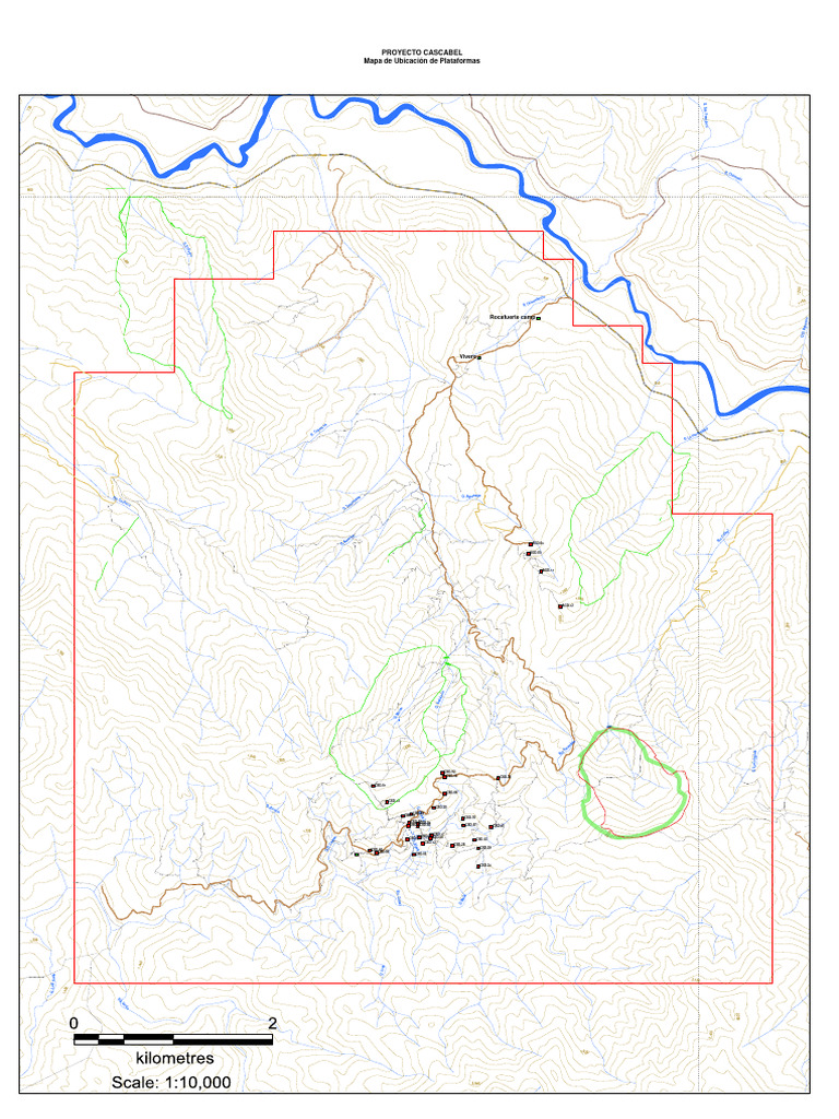 Mapa de Ríos y Quebradas en Cascabel | PDF