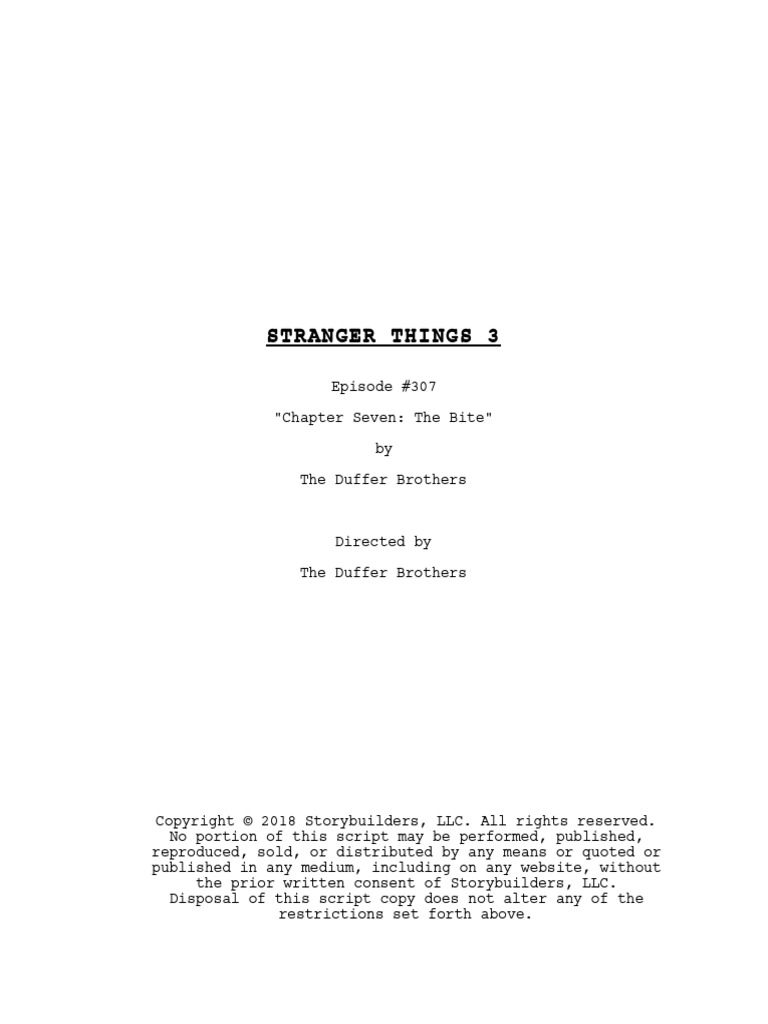 STranger Things Scene | PDF | Movie Theater