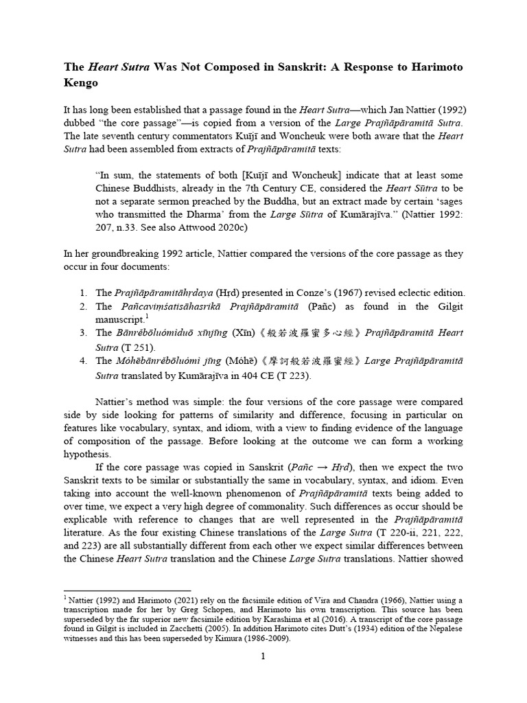 Heart Sutra's Chinese Origins Explored | PDF | Indian Religions