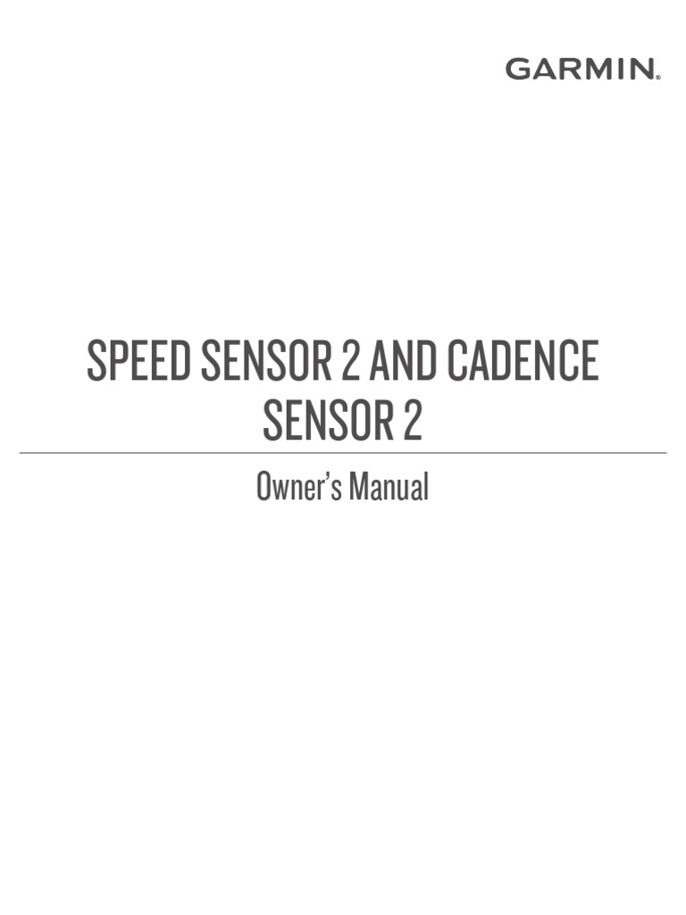Cadence Speed Sensors 2 OM en-US | PDF | Smartphone | Bluetooth