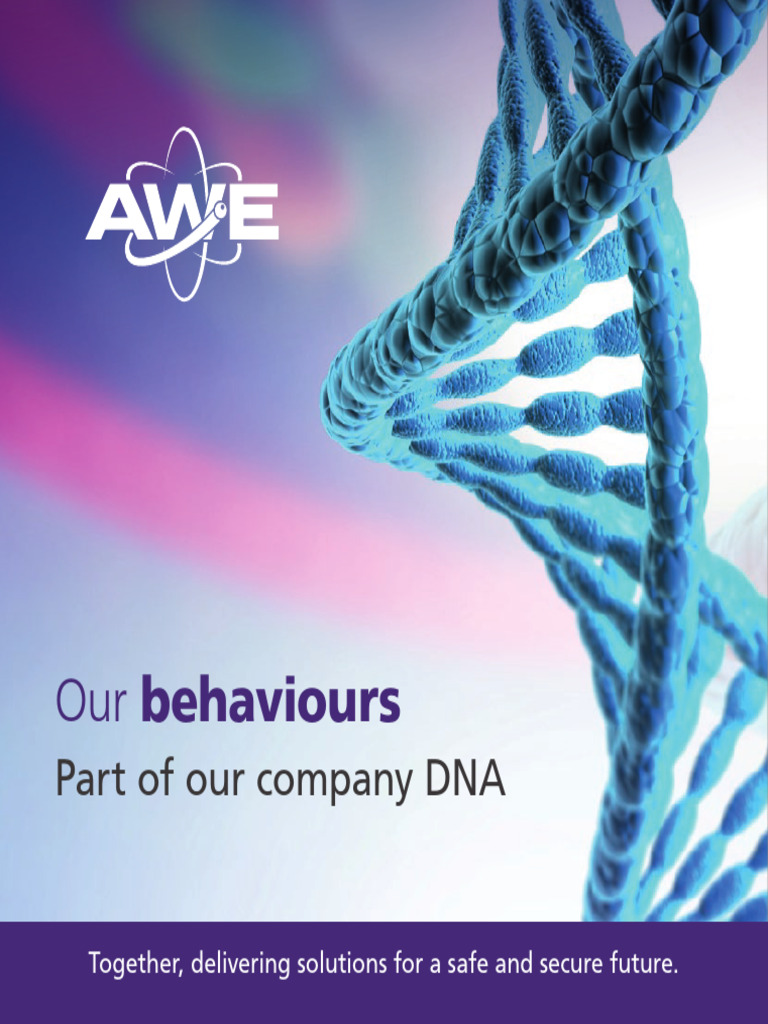 AWE Behaviours Launch Booklet | PDF | Safety | Regulatory Compliance AWE Behaviours Launch Booklet | PDF | Safety | Regulatory Compliance