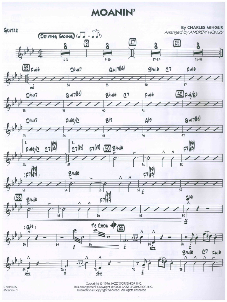 Moanin Guitar | PDF
