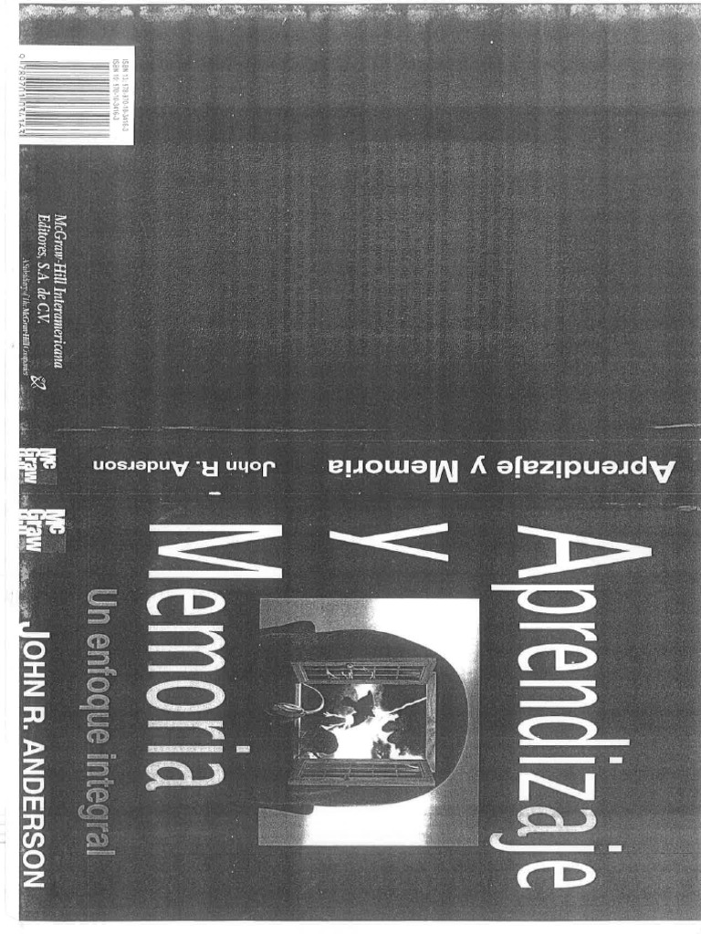 Aprendizaje y Memoria-Un Enfoque Integral-John R Anderson PDF | PDF
