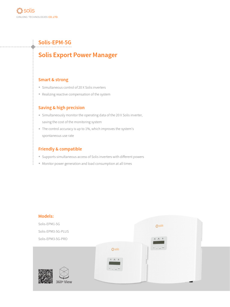 Solis Datasheet Solis-EPM-5G Global | PDF | Power Inverter | Wi Fi