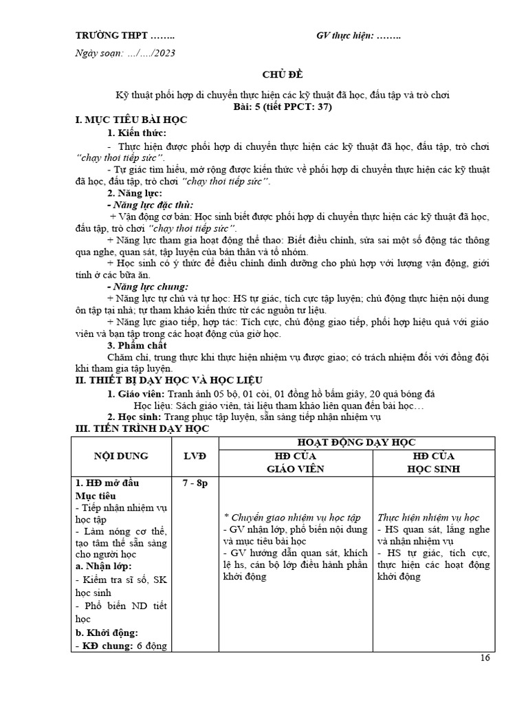 KHBD B.đá-tiết 37-38 | PDF