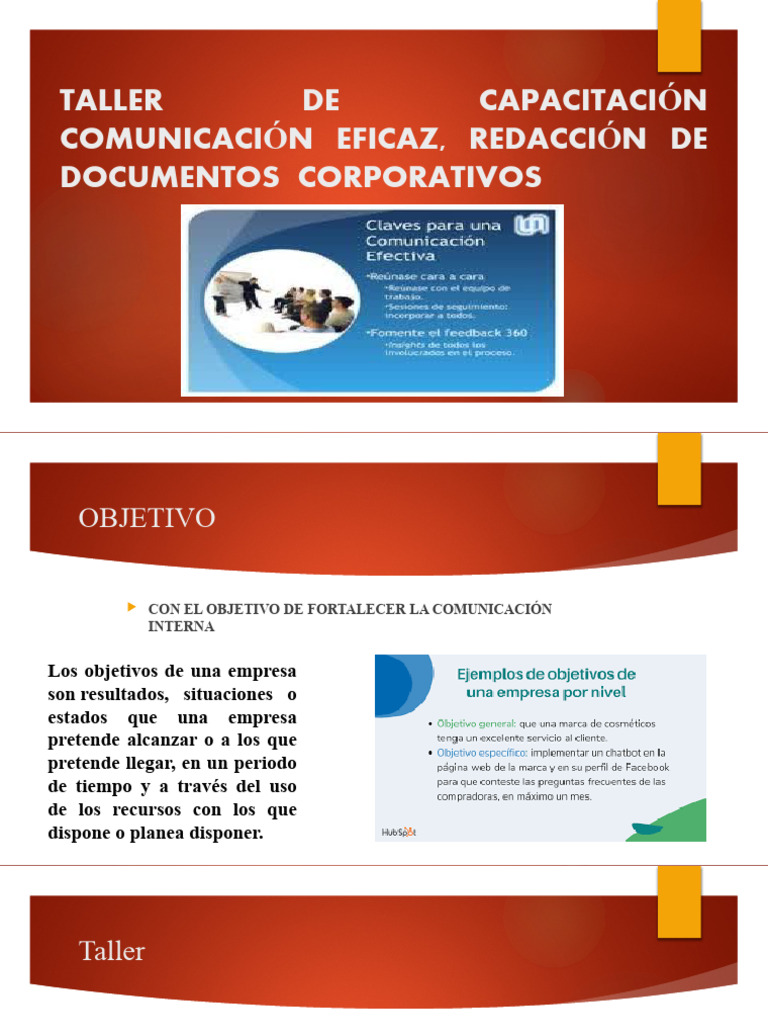 Taller de Capacitacion | PDF | Business