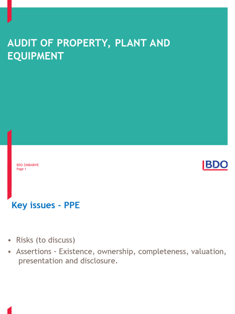 Audit Procedures for Property, Plant, Equipment | PDF