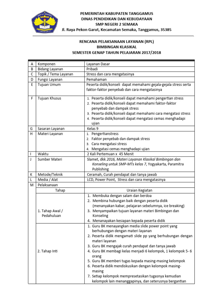 RPL STRESS DAN CARA MENGATASINYA (Genap) | PDF | Karier & Perkembangan | Sains & Matematika