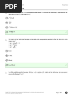 AP Calculus - Unit 2 Practice Exam | PDF | Derivative | Functions And ...
