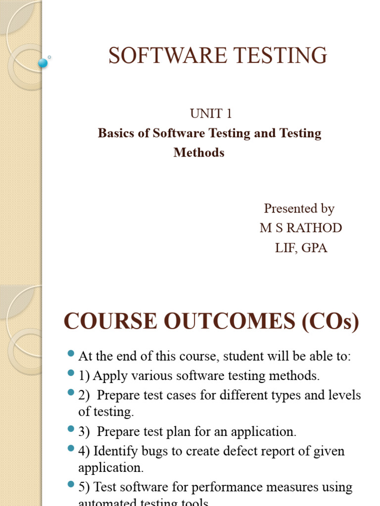 Software Testing Unit 1 | Download Free PDF | Software Testing ...