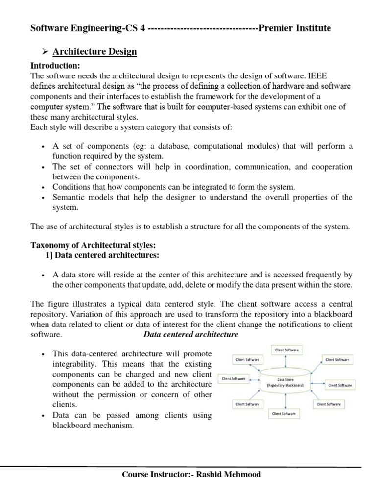 Architecture Design Pdf Programming Computer Program