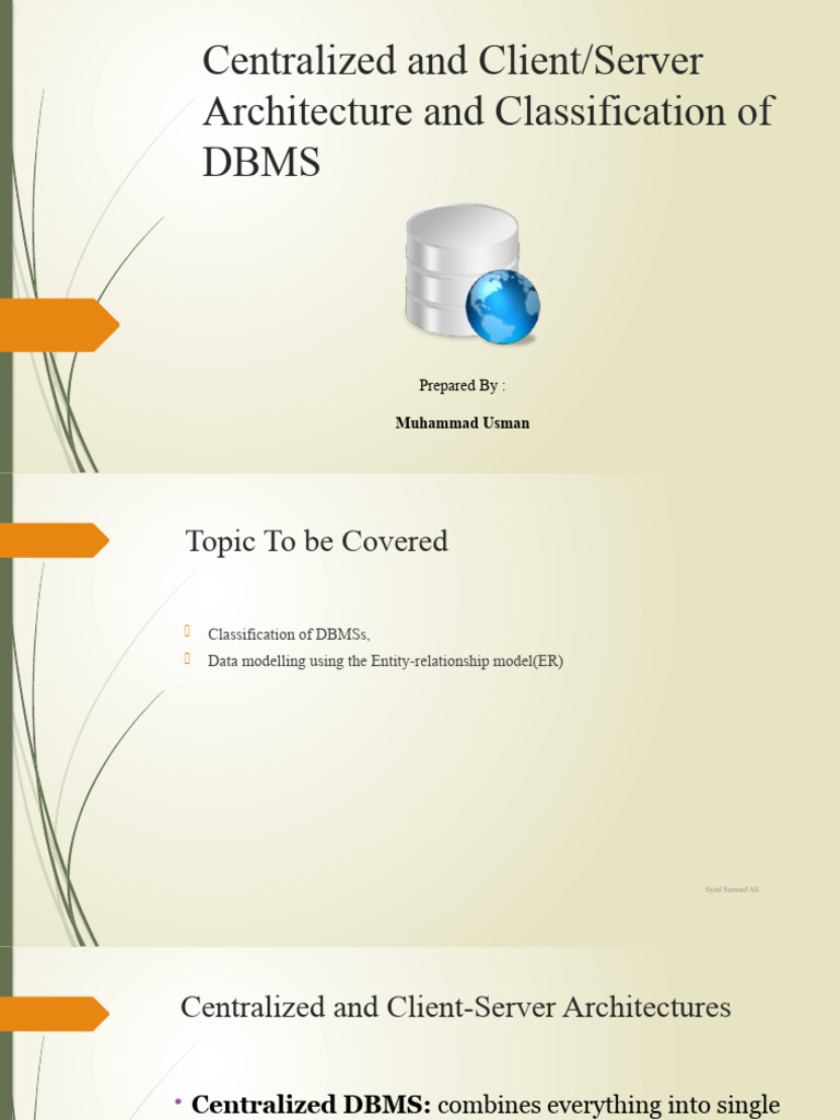 4- Classification of DBMS | Download Free PDF | Databases | Client–Server Model