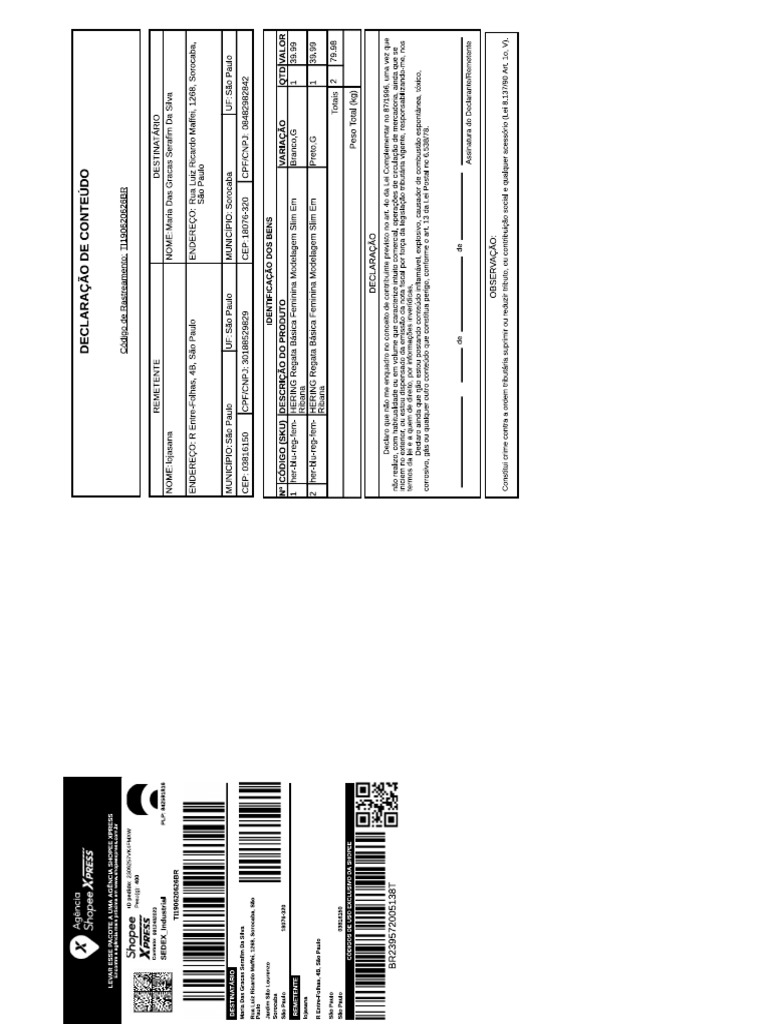 Etiqueta Shoppe Hering | PDF