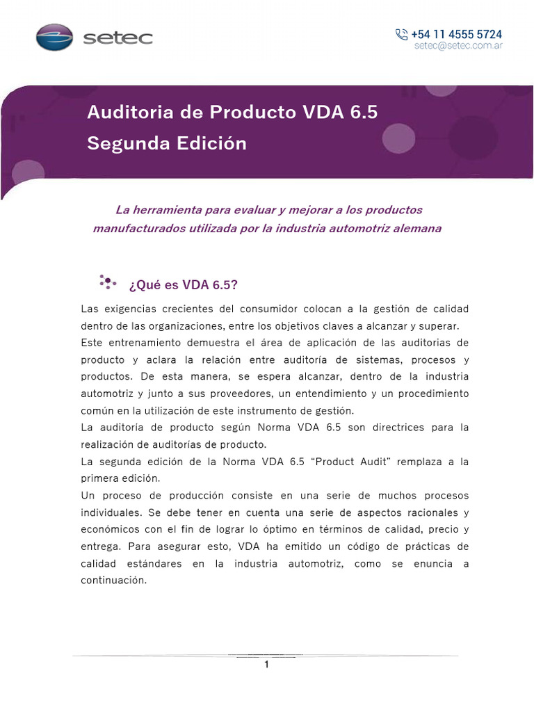 Auditorias VDA.5 | PDF | Auditoría | Calidad (comercial)