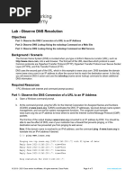 15.4.8 Lab - Observe DNS Resolution | PDF | Domain Name System | World Wide Web