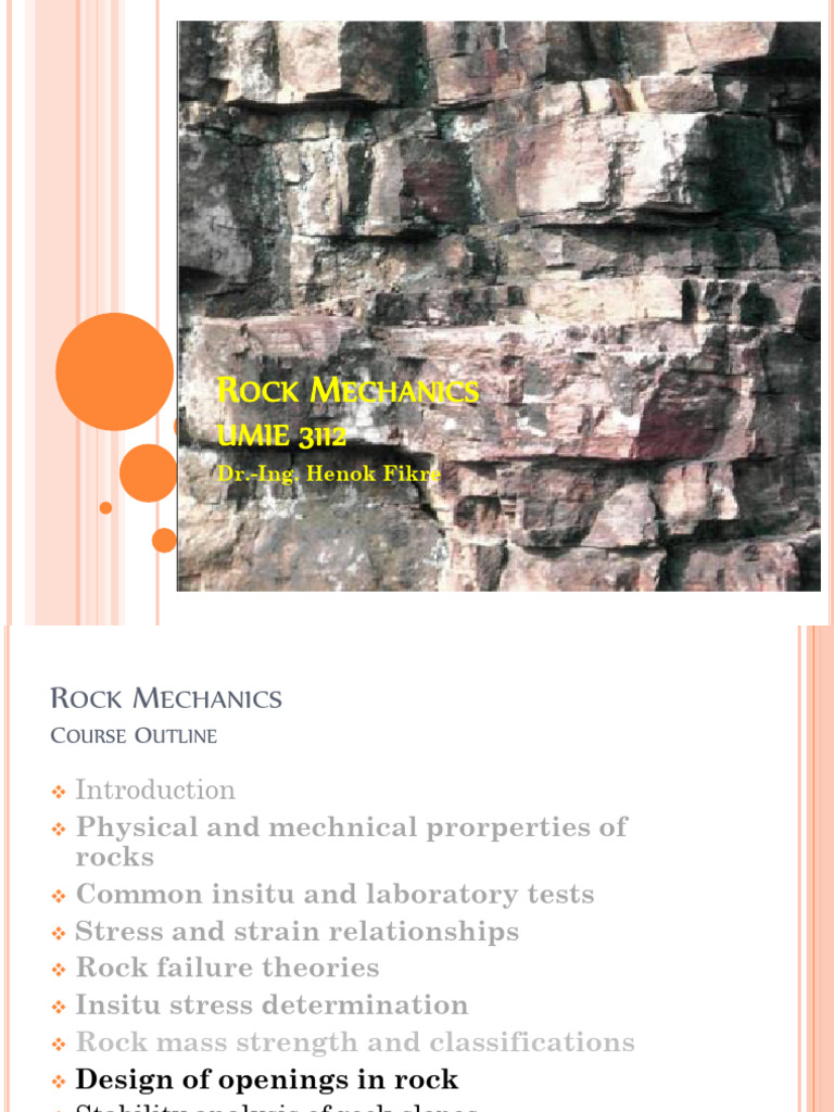 Rock Mechanics7 | PDF | Stress (Mechanics) | Strength Of Materials