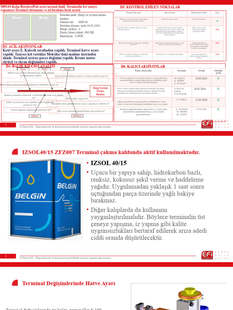 10.02.2024 M09-04 Kalıp Hataları Analiz | PDF