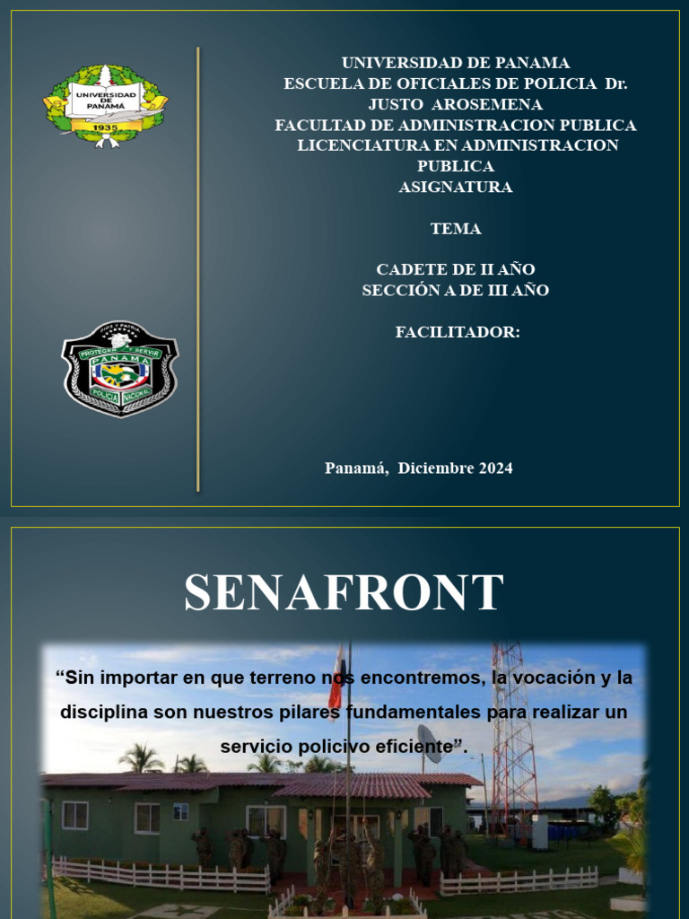SENAFRONT | PDF | Panamá