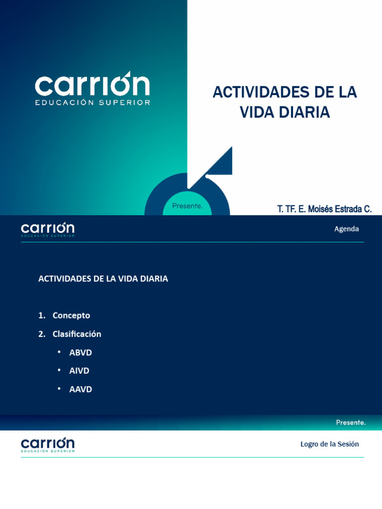 Clase 7 - Avd | PDF | Vejez | Adultos