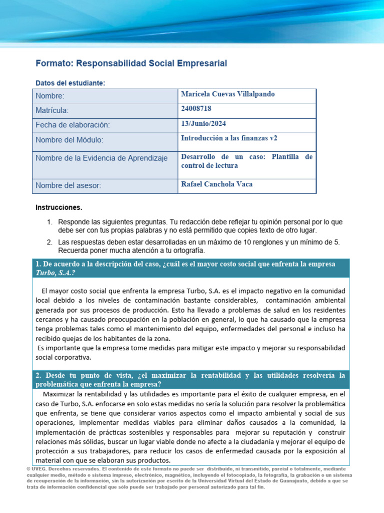 Impacto de la RSE en Turbo, S.A. | PDF | Business | Residuos