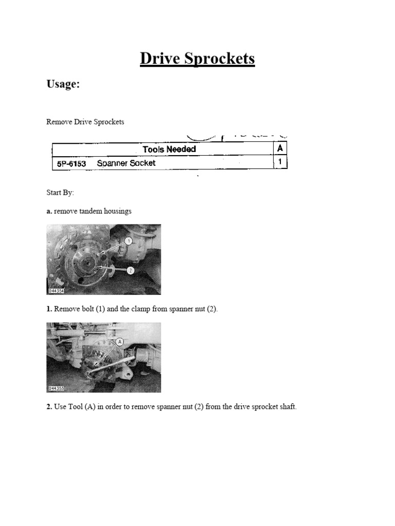 Drive Sprocket Installation Guide | PDF | Science & Mathematics ...