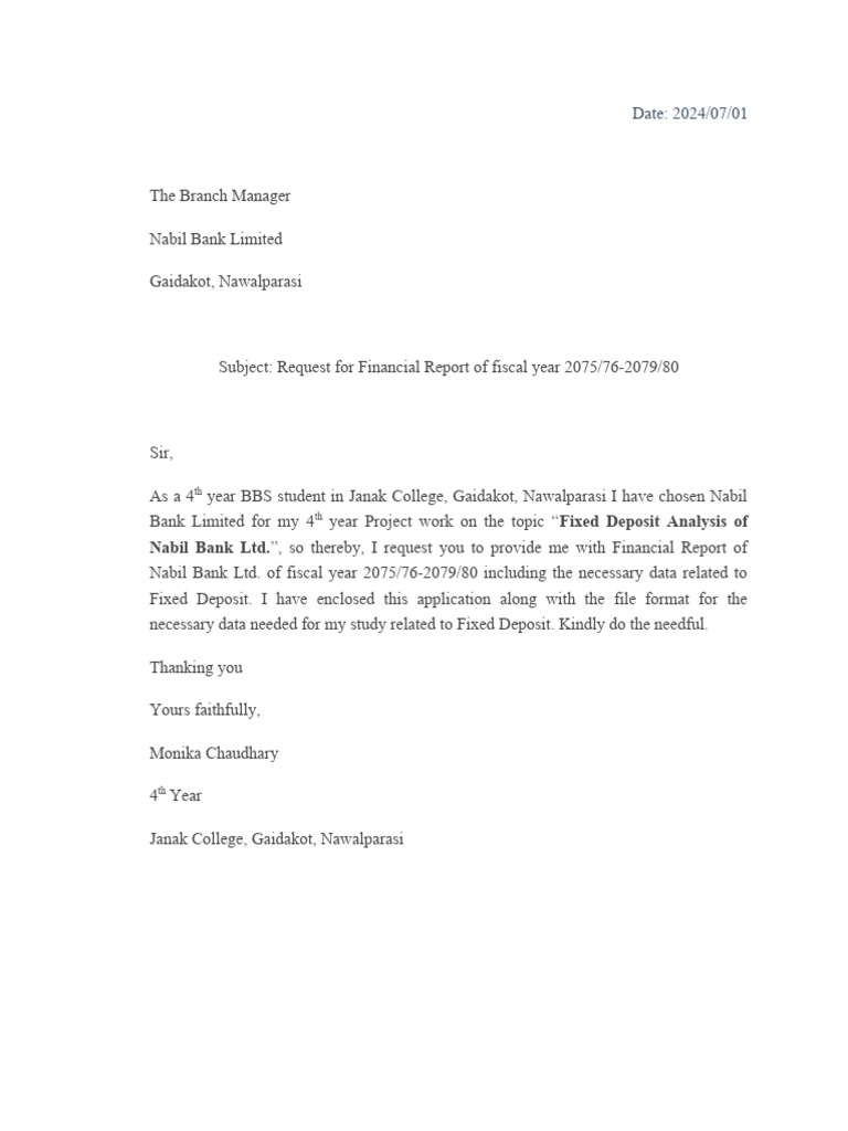 Nabil Bank | PDF | Banks | Deposit Account