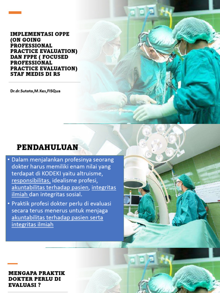 Sutoto 3 Implementasi Oppe Dan Fppe Staf Medis Di Rs 2071 | PDF