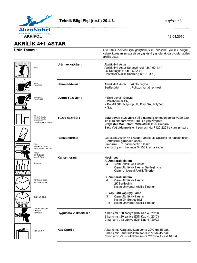 2043 Akrilik 4 1 Astar 1 | PDF
