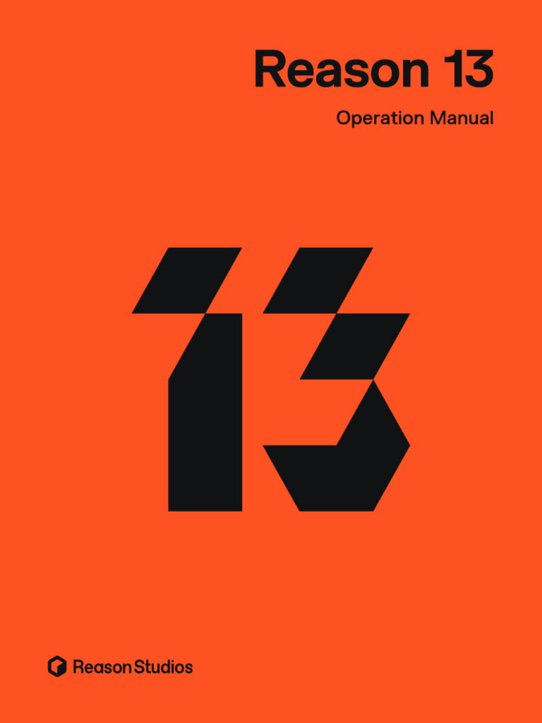 Reason 13 User Manual Overview | PDF | Synthesizer | Menu (Computing)