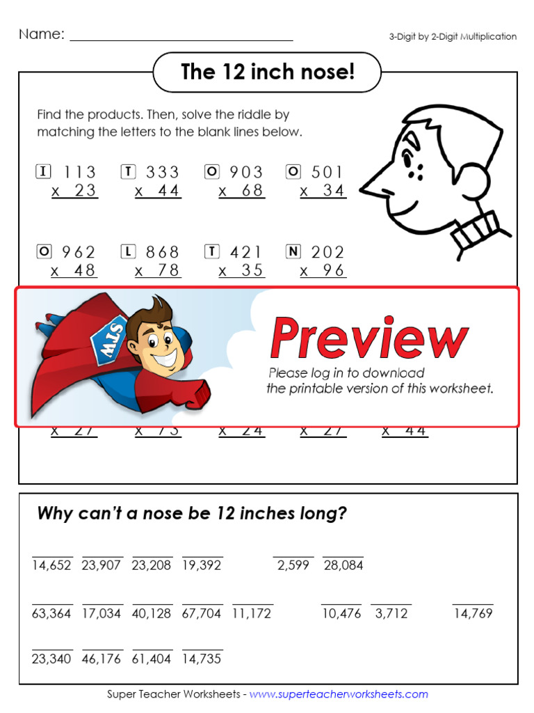 Math Riddle 12inch Nose | PDF