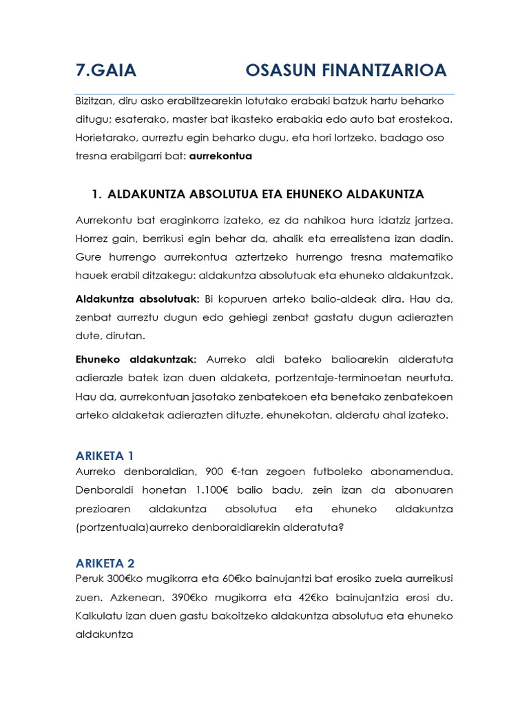 Ekonomia 7. Gaia | PDF