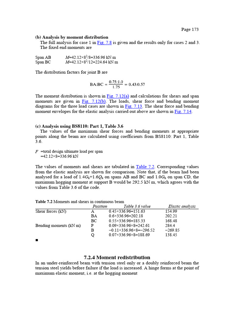 Moment Redistribution 1 | PDF | Beam (Structure) | Bending