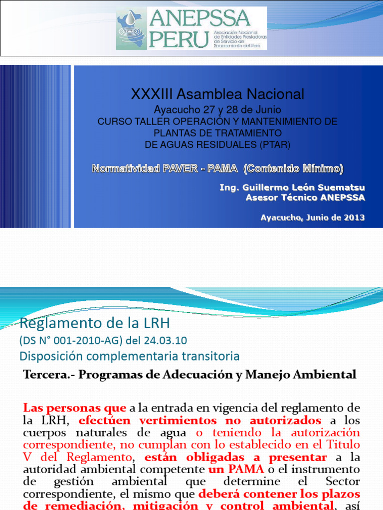 008 - Normatividad PAVER - PAMA Contenidos Mínimos - GLS 280613 | PDF ...