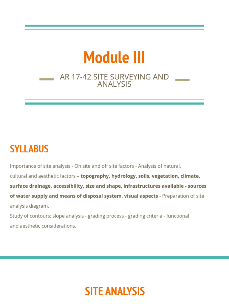 Module 3 | PDF | Surface Runoff | Soil
